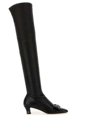 Valentino Garavani Over-the-knee Leather Boots With Bow Detailing