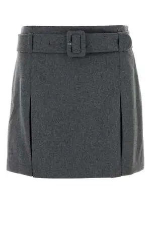 A.p.c. Flannel Cecile Mini Skirt - Grey