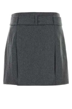 A.p.c. Flannel Cecile Mini Skirt - Grey