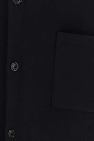 1989 STUDIO Midnight Wool Blend Coat With Contrasting Collar