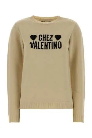 Valentino Garavani Beige Wool Sweater - Light Brown