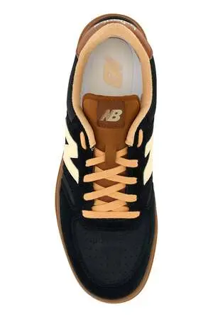 NEW BALANCE T500 Leather And Suede Sneakers - Black