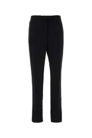 Dries Van Noten Tailored Polyester Pants With Pleats - Black