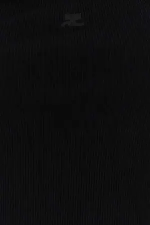 COURREGES Fitted Ribbed Asymmetrical Dress