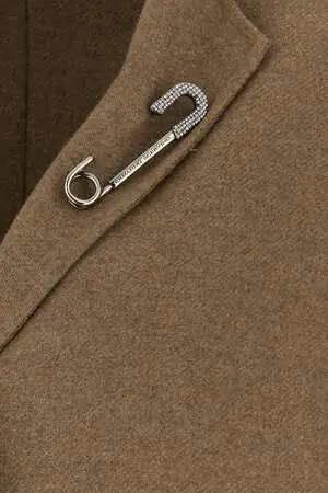 Ermanno Scervino Camel Wool Blend Blazer