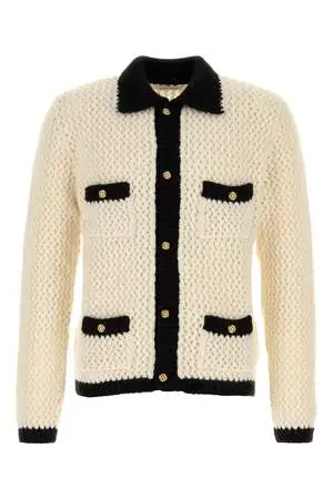 ERNEST W.BAKER Stretch Crochet Cardigan - White