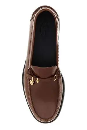 TOD'S Leather Loafers With Adjustable Logo Strap