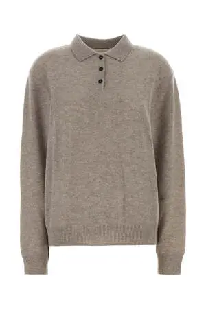 Le Kasha Dove Cashmere Crete Polo Shirt