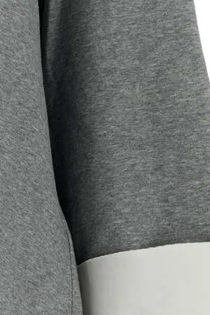 Carven Oversized Sweatshirt With Contrast Satin Cuffs
