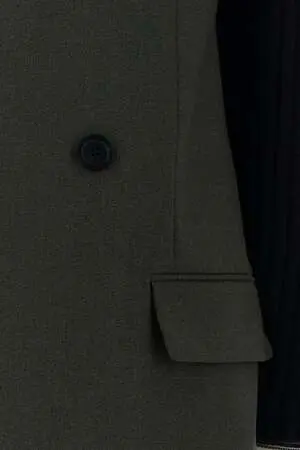 JEAN PAUL GAULTIER Wool Blend Blazer With Contrasting Knit Sleeves