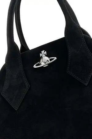 VIVIENNE WESTWOOD Suede Yasmine Handbag - Black