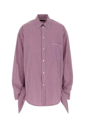 Balenciaga Embroidered Oversize Poplin Shirt