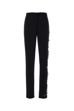 Dries Van Noten Embellished Wool Trousers