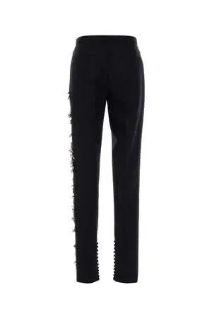 Dries Van Noten Embellished Wool Trousers