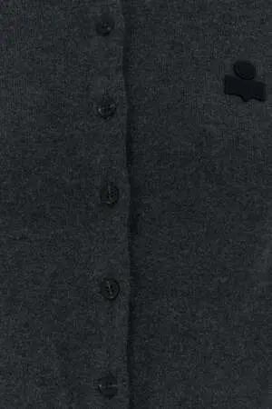 Isabel Marant Étoile Charcoal Cotton Blend Mona Cardigan