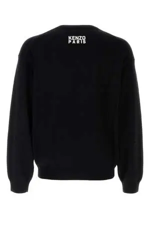 Kenzo Wool Blend Sweater With Happy Tiger Embroidery