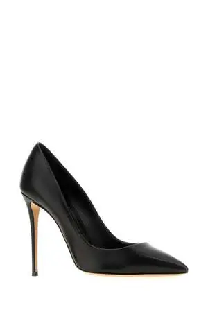Casadei Leather Julia Pumps - Black