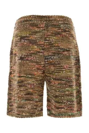 Alanui Multicolor Wool Blend Knit Shorts