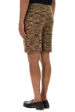 Alanui Multicolor Wool Blend Knit Shorts