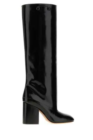 Marni Leather Trunk Boots With Square Toe