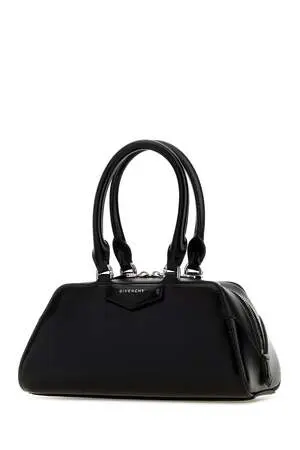 Givenchy Mini Antigona East-west Handbag In Polished Leather - Black