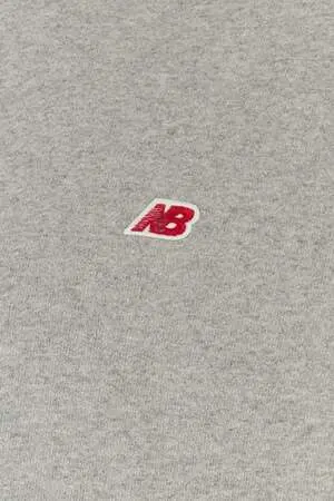 NEW BALANCE Cotton Blend Sweatshirt With Embroidered Logo