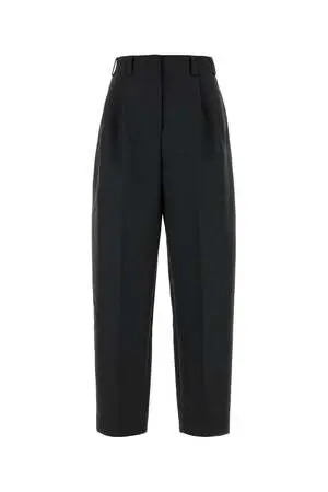 Givenchy Charcoal Wool Pleated Trousers - Grey