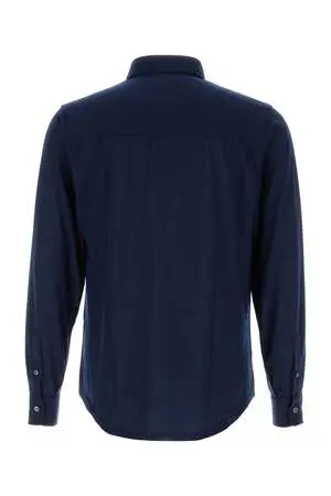 Fedeli Navy Wool Shirt