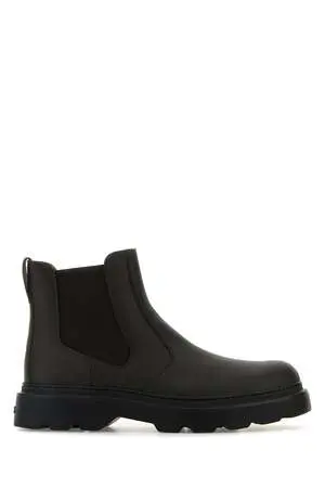 TOD'S Dark Leather Ankle Boots