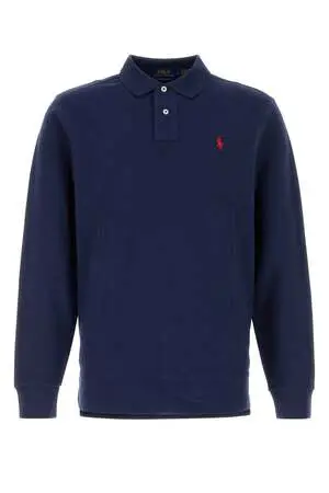 Polo Ralph Lauren Navy Piquet Polo Shirt - Blue