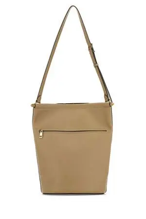 TOD'S Beige Leather Bucket Bag