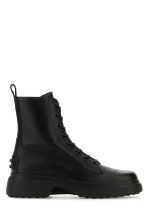 TOD'S Leather Ankle Boots - Black