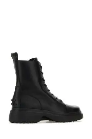 TOD'S Leather Ankle Boots - Black