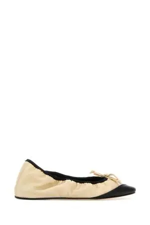 ARMARIUM Nappa Leather Camilla Ballerinas With Bow Detailing