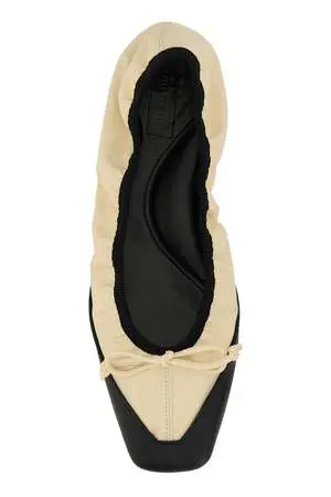 ARMARIUM Nappa Leather Camilla Ballerinas With Bow Detailing