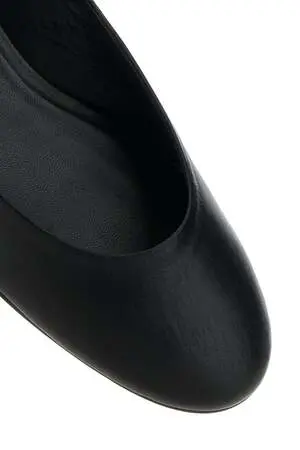 Attico Leather Lace-up Ballerina Slippers