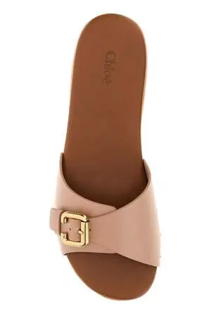 Chloé Powder Leather Jeanette Clogs