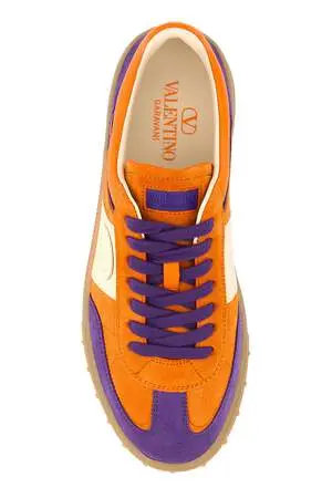 Valentino Garavani Multicolor Suede Sneakers - White