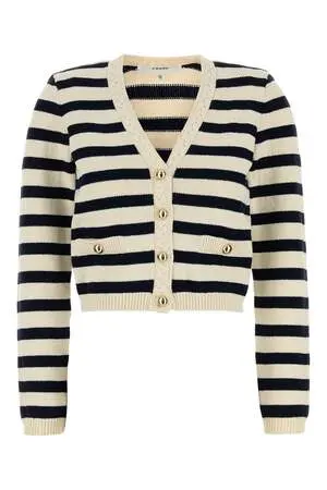 FRAME FRAME Embroidered Cotton Blend Cardigan