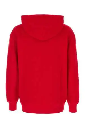 Valentino Garavani Cotton Sweatshirt With Le Chat De La Maison Print - Red
