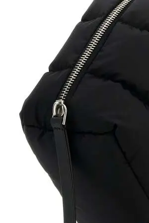 Moncler Quilted Nylon Beauty Case With Logo Detail - Black