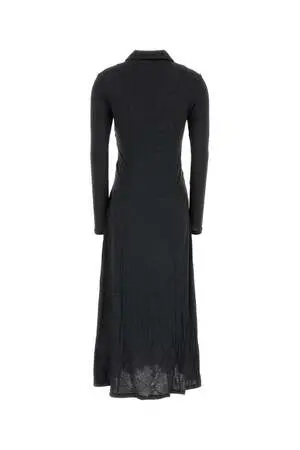 GANNI Jersey Shirt Dress With Waist Tie