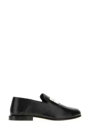Givenchy Leather Label Loafers - Black