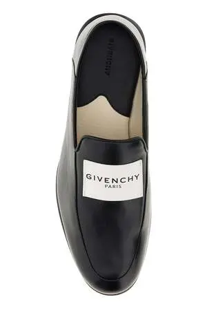Givenchy Leather Label Loafers - Black