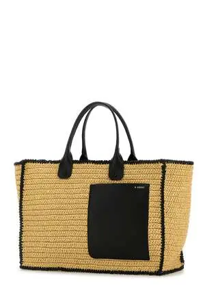 VALEXTRA Raffia Large Shopping Bag