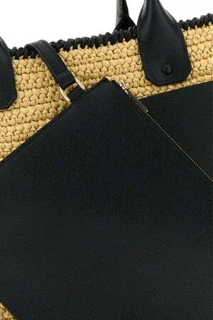 VALEXTRA Raffia Large Shopping Bag