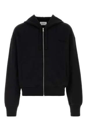Alexander McQueen Cotton Zip-up Hoodie With Rubberized Logo