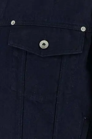 JW Anderson Denim Jacket With Leather Label - Blue