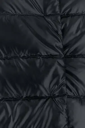 Herno Quilted Down Jacket With Logo Plate - Black