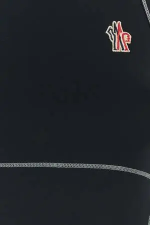 Moncler Stretch Nylon Cropped Top With Logo Patch